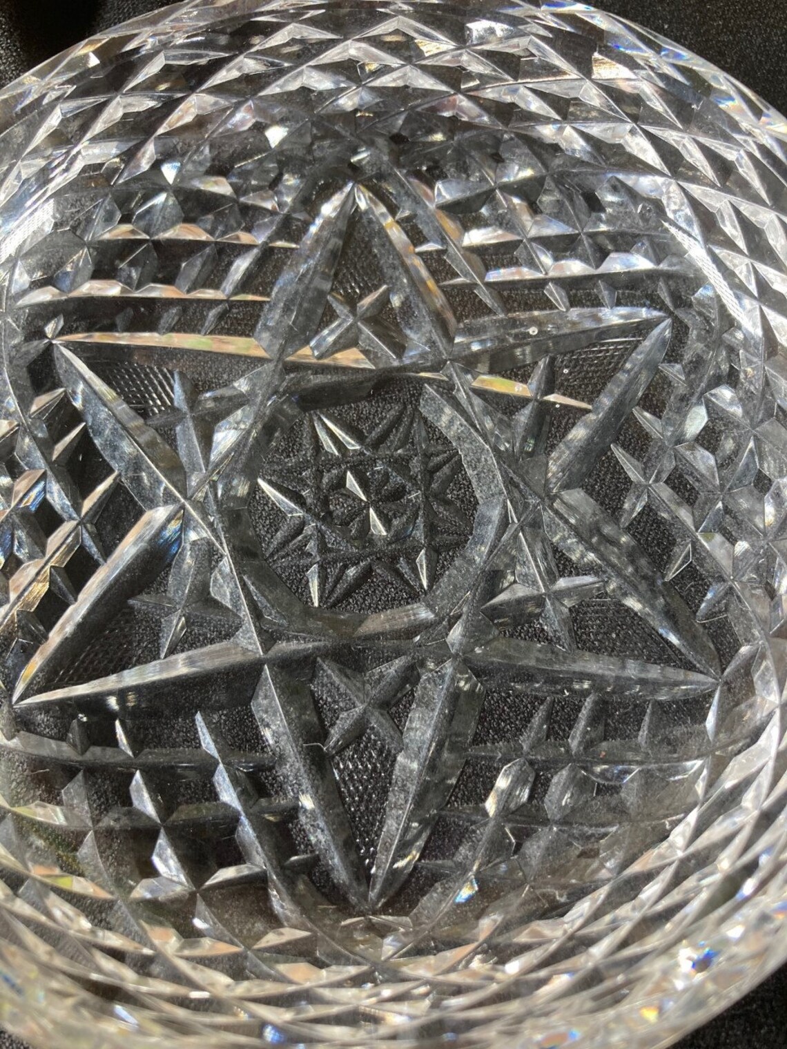 Lead Crystal Small Plate Star Pattern Waterford - Etsy