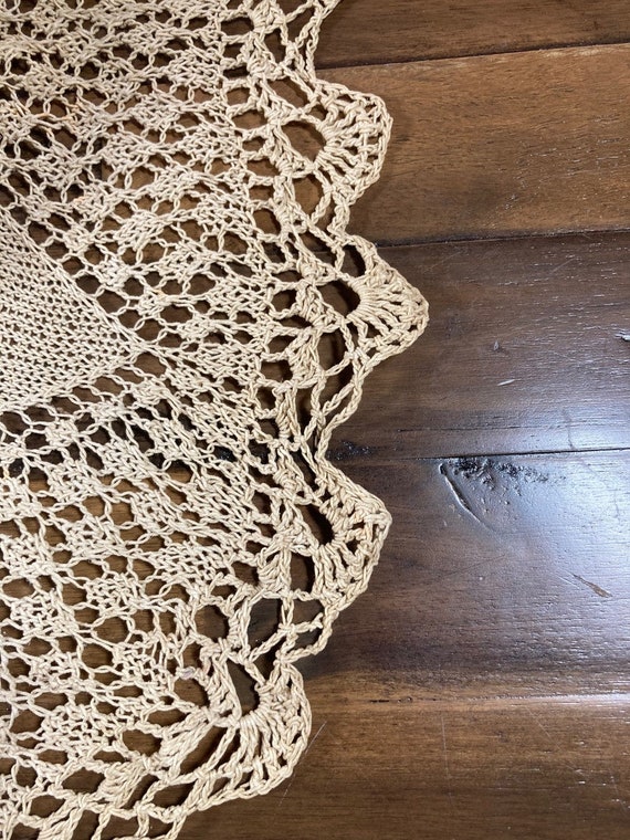 Antique White - Stiff Lace Hat Bonnet - Gem