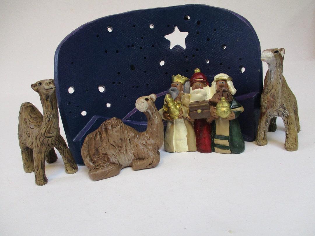 Nativity - 3 Kings Set - Etsy