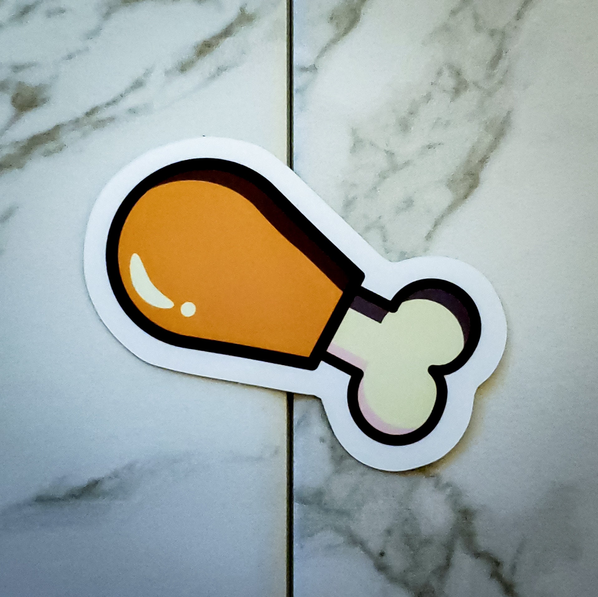 Cute Drumstick Sticker Food Art great for Hydro Flasks, Laptops ...