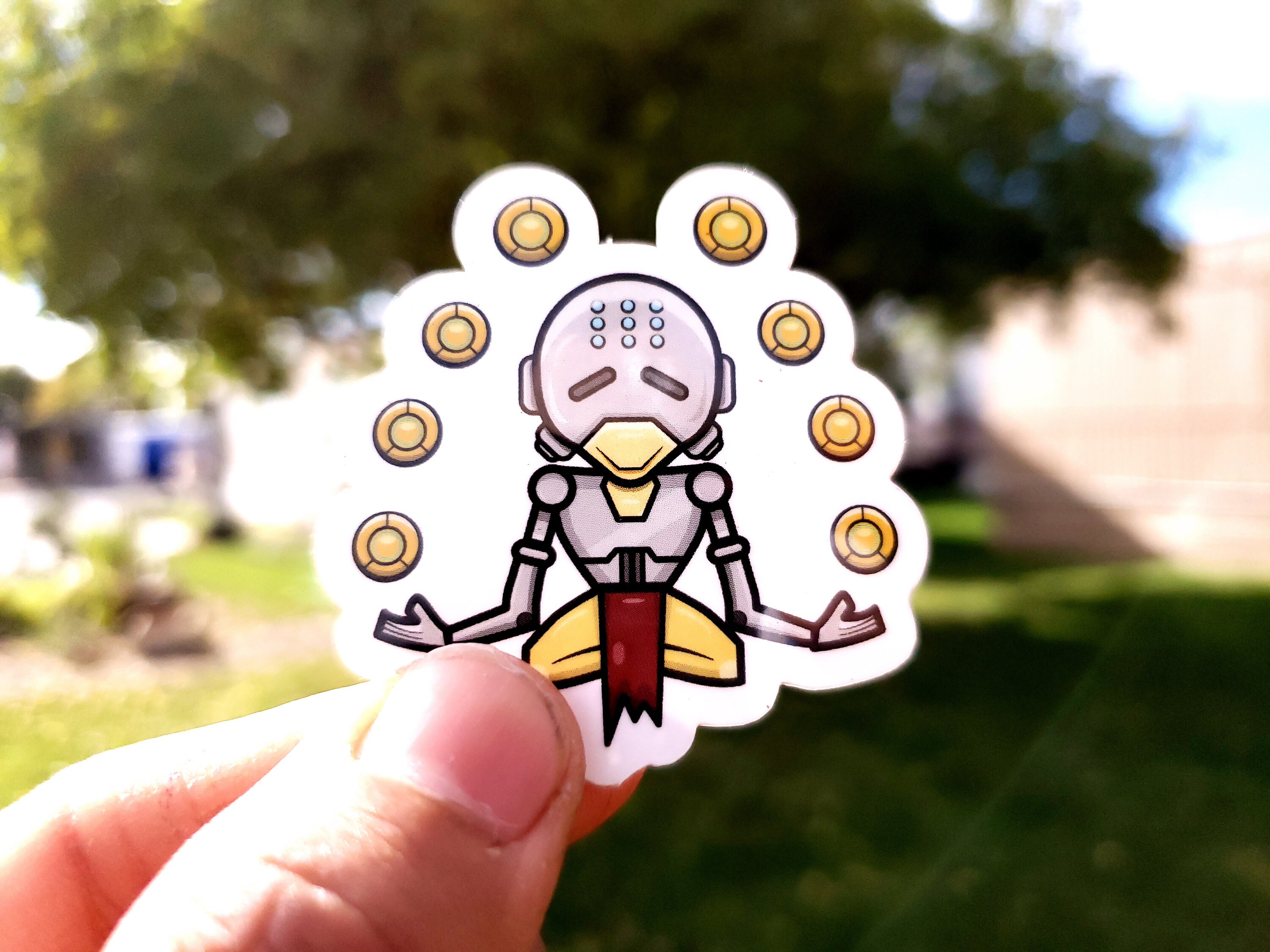 Overwatch Sticker Zenyatta | Glossy Finish | Video Game Collection ...