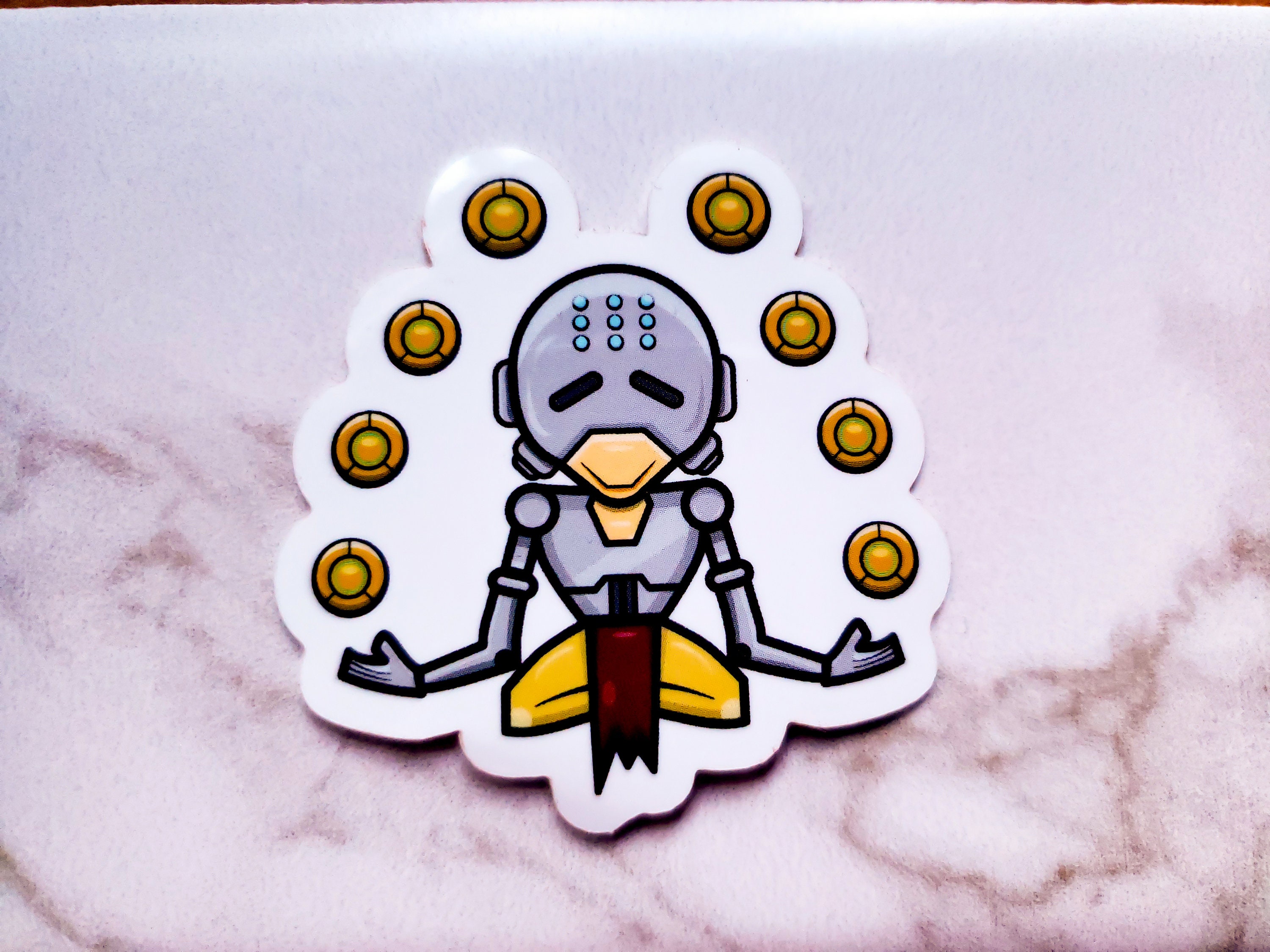 Overwatch Sticker Zenyatta | Glossy Finish | Video Game Collection ...