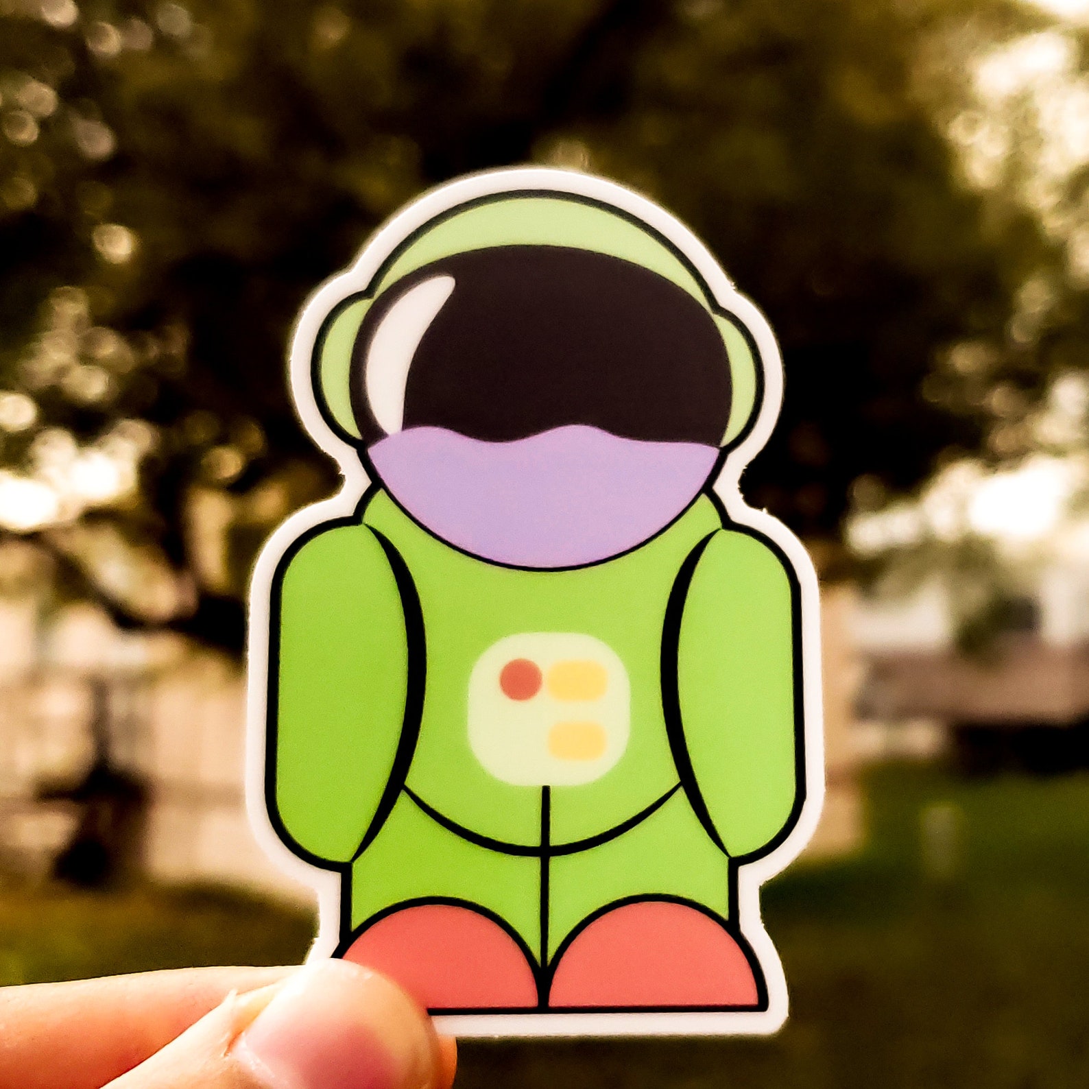 Cute Astronaut Sticker Matte Finish Laptop Sticker Great - Etsy