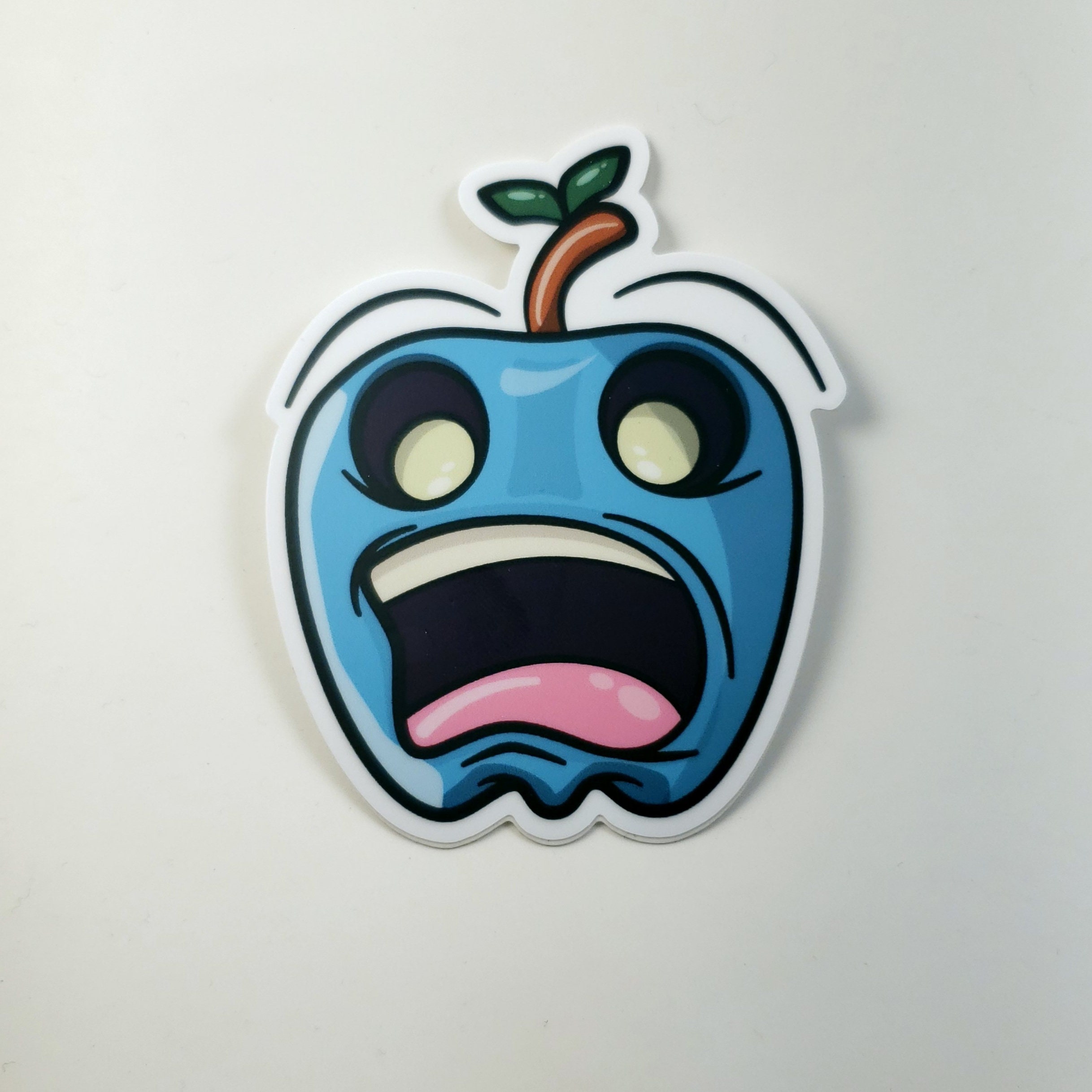 Trippy Screaming Apple Fruit Sticker | Fruity Sticker | Laptop Decal ...
