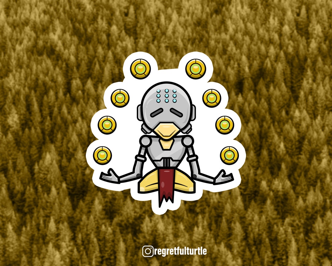 Overwatch Sticker Zenyatta | Glossy Finish | Video Game Collection ...