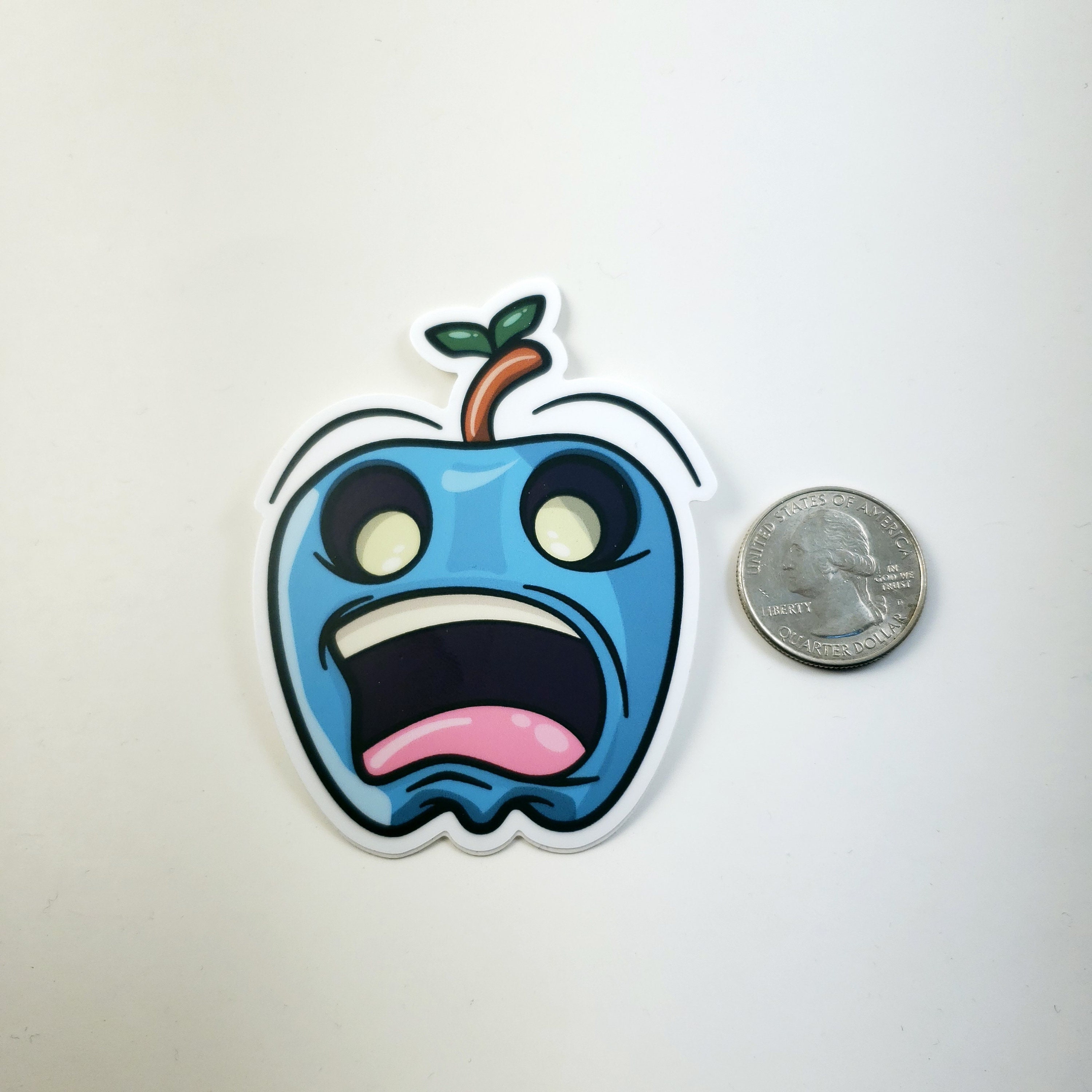Trippy Screaming Apple Fruit Sticker / Adesivo fruttato / Decalcomania ...