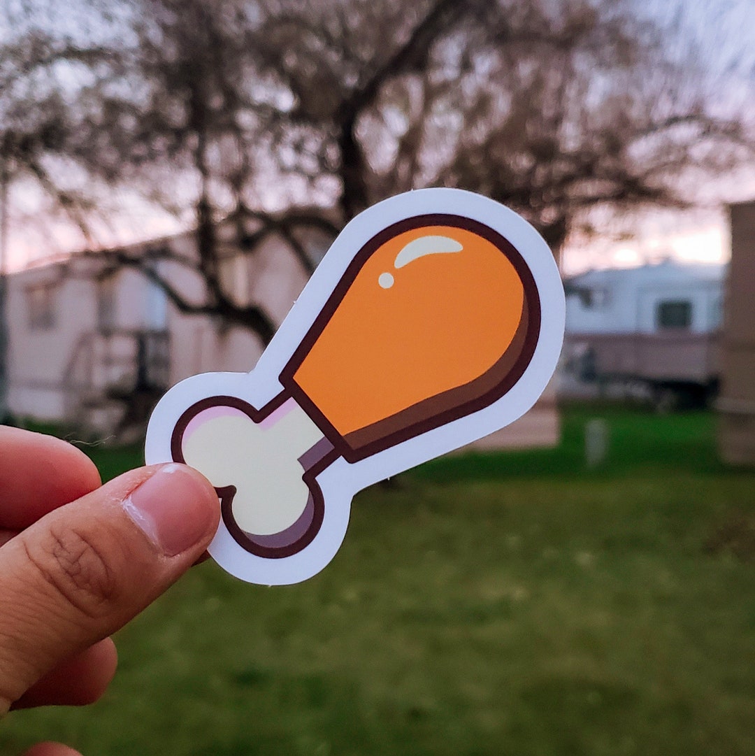 Cute Drumstick Sticker | Food Art |great for Hydro Flasks, Laptops ...