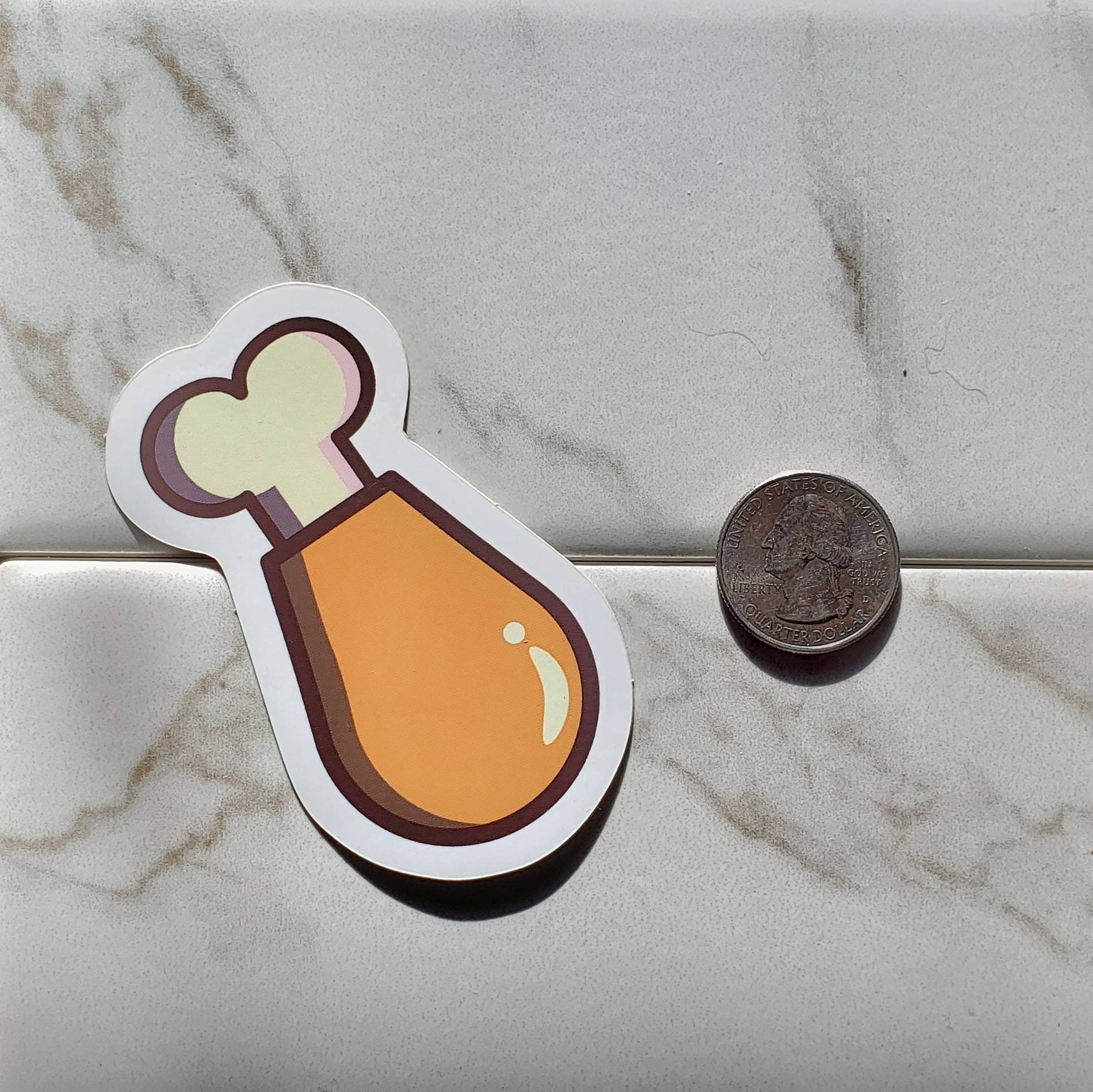 Cute Drumstick Sticker Food Art great for Hydro Flasks, Laptops ...