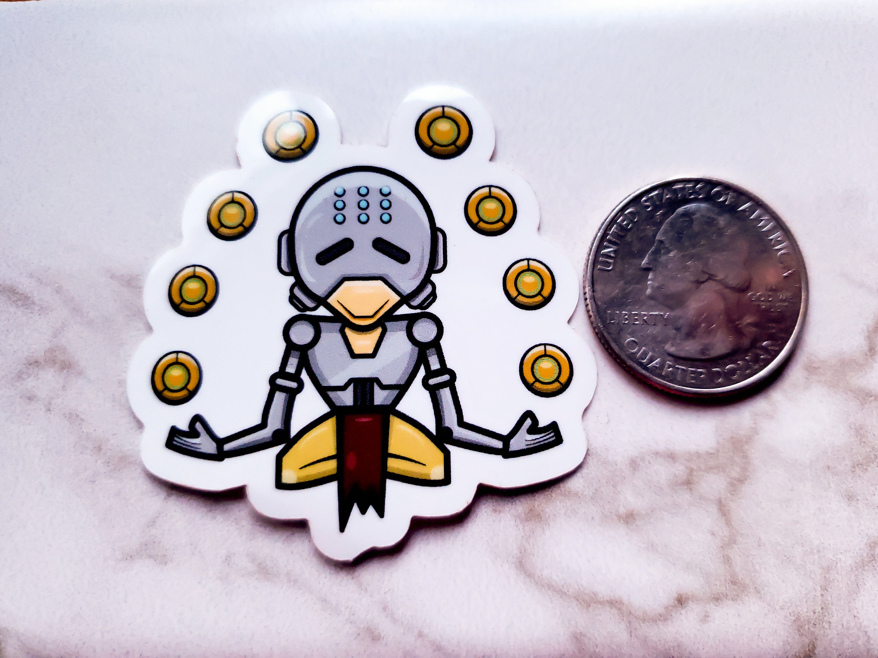 Overwatch Sticker Zenyatta | Glossy Finish | Video Game Collection ...