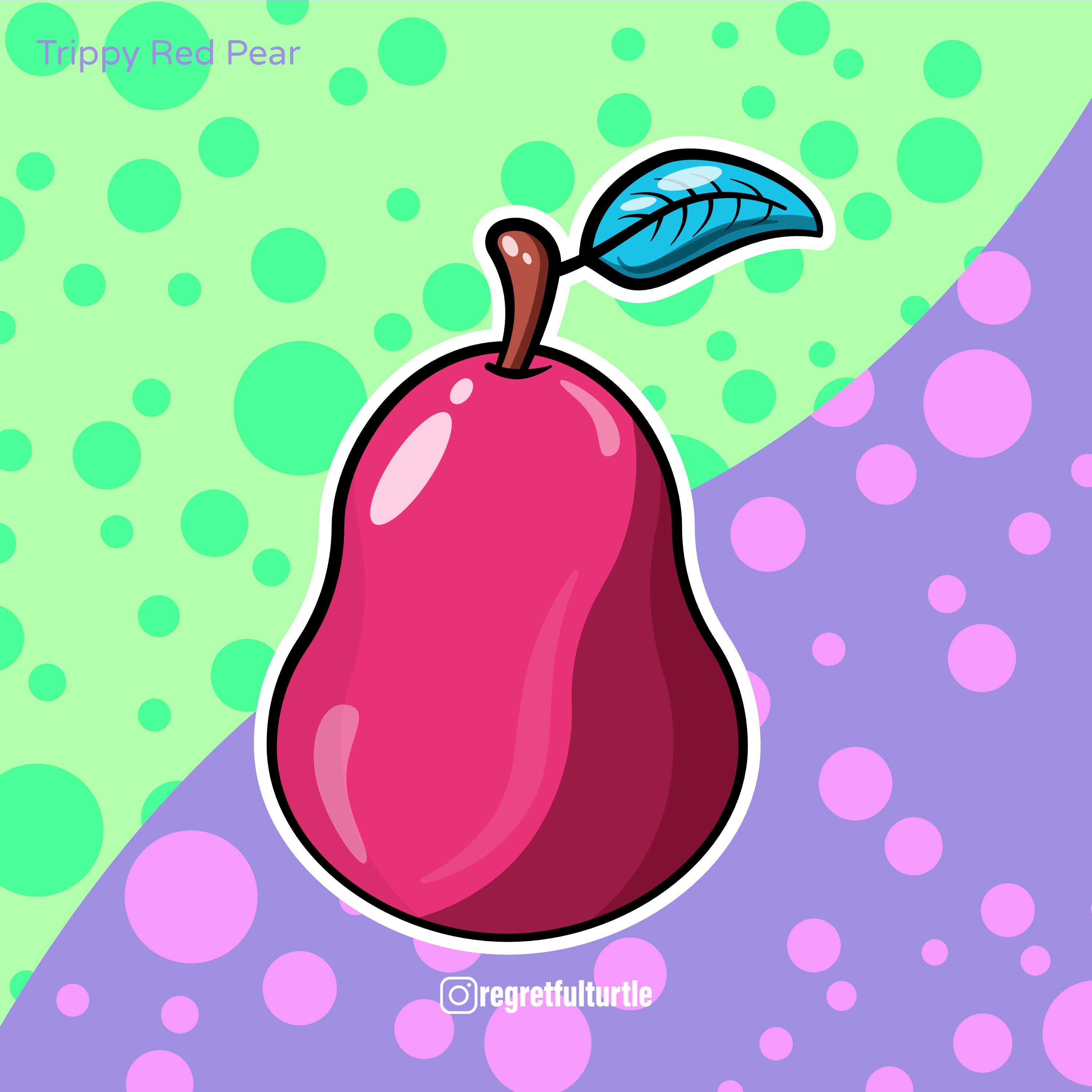 Decals & Skins Laptop Trippy Screaming Apple Fruit Sticker Planner ...