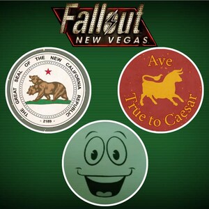 Fallout Faction Inspired Handmade Buttons- Fallout 3, 4 & New Vegas - Etsy
