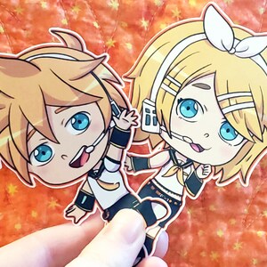 Vocaloid Chibi Handmade Stickers- Hatsune Miku, Rin Kagamine, Len ...