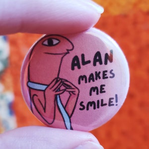 Smiling Friends Handmade Buttons- Pim, Charlie, Alan (allan), and Glep ...