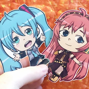 Vocaloid Chibi Handmade Stickers- Hatsune Miku, Rin Kagamine, Len ...
