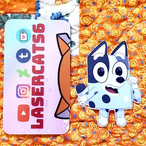 Bluey Chibi Inspired Handmade Stickers Bluey & Bingo - Etsy