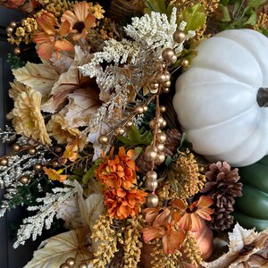 Elegant Autumn Swag Wreath - Etsy