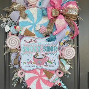 Santa’s Sweet Shop Christmas Swag Wreath - Etsy