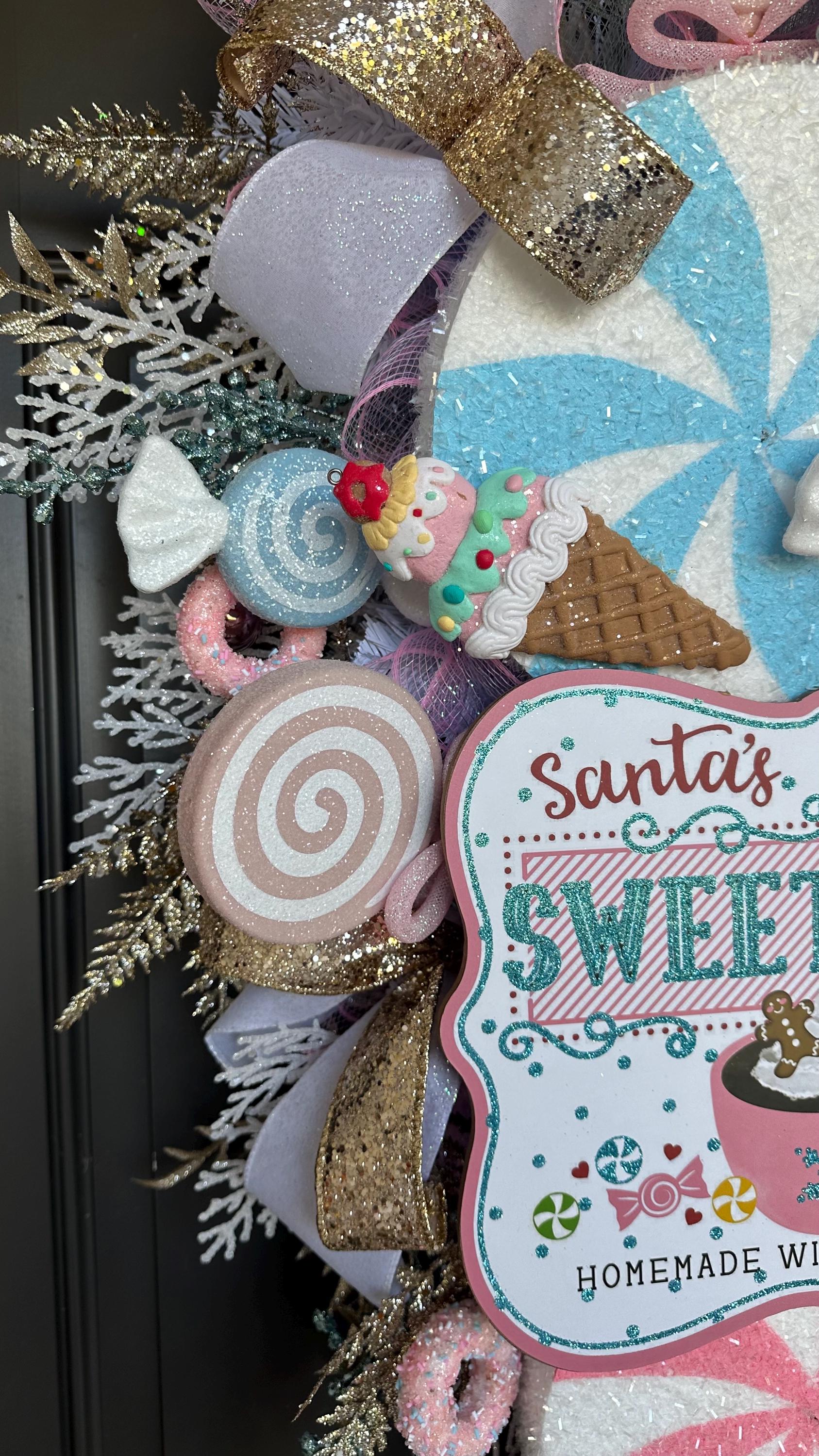 Santas Sweet Shop Christmas Swag Wreath - Etsy