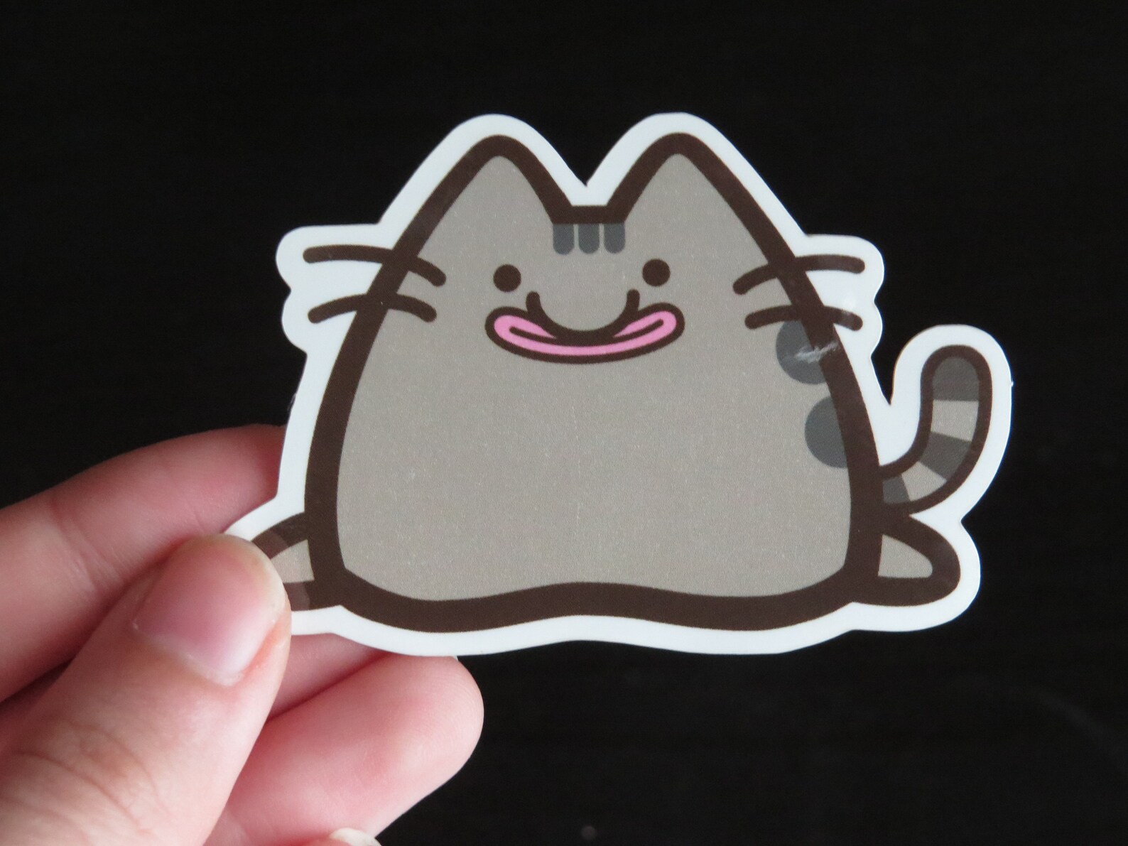 Blobsheen Blobfish Kawaii Cat pegatinas de vinilo impermeables | Etsy