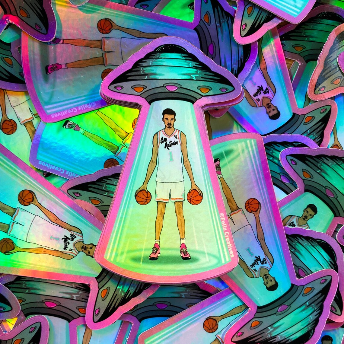 E.T. 210 Spurs Sticker Holographic Vinyl - Etsy