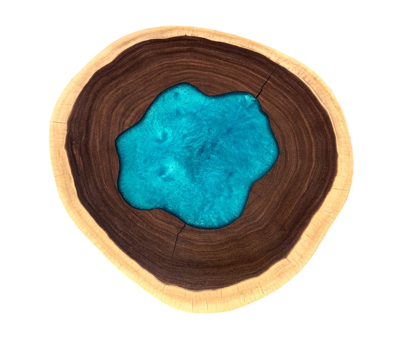 Walnut River Tree Stump Coffee Table - Etsy