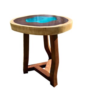 Walnut River Tree Stump Coffee Table - Etsy