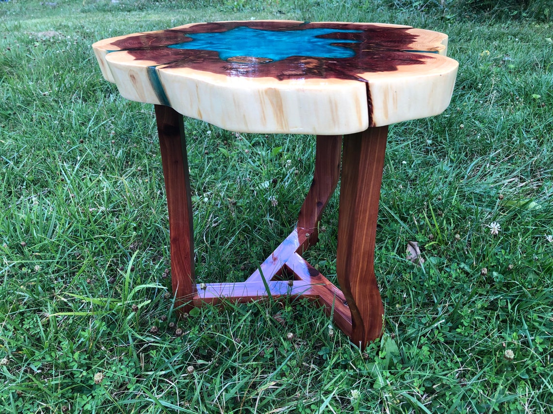 Cedar River Tree Stump Coffee Table - Etsy