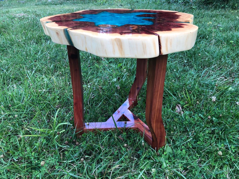 Cedar River Tree Stump Coffee Table - Etsy
