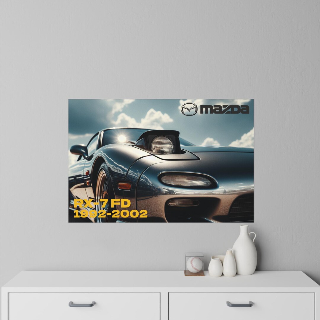 Mazda RX7 Wall Decals, Car Lover Decor, Automotive Artwork - Etsy