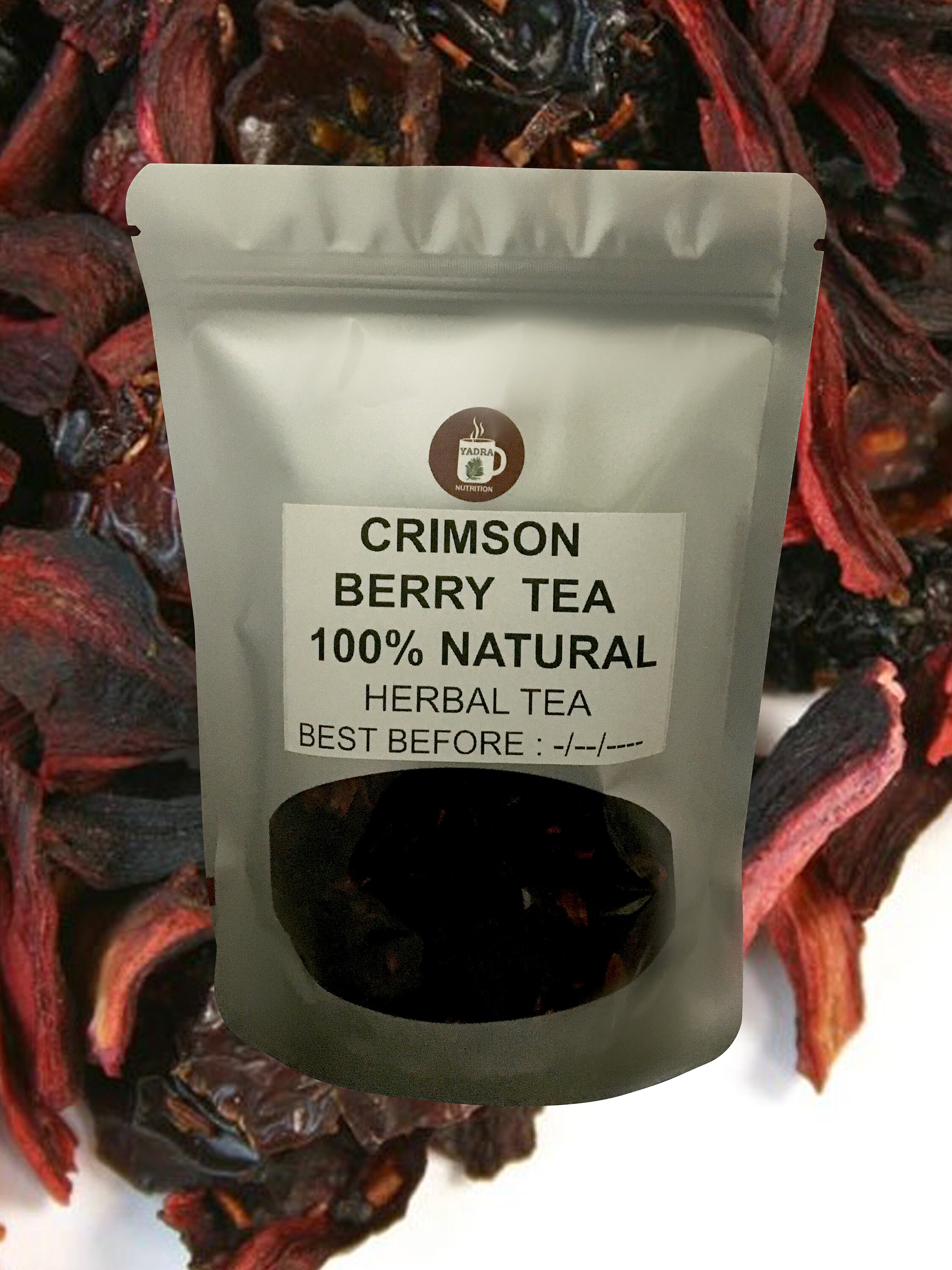 Crimson Berry Herbal Tea Hibiscus Rose Hips Elderberries Cranberries ...