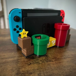 Nintendo Switch Stand Mario Themed Dock - Etsy