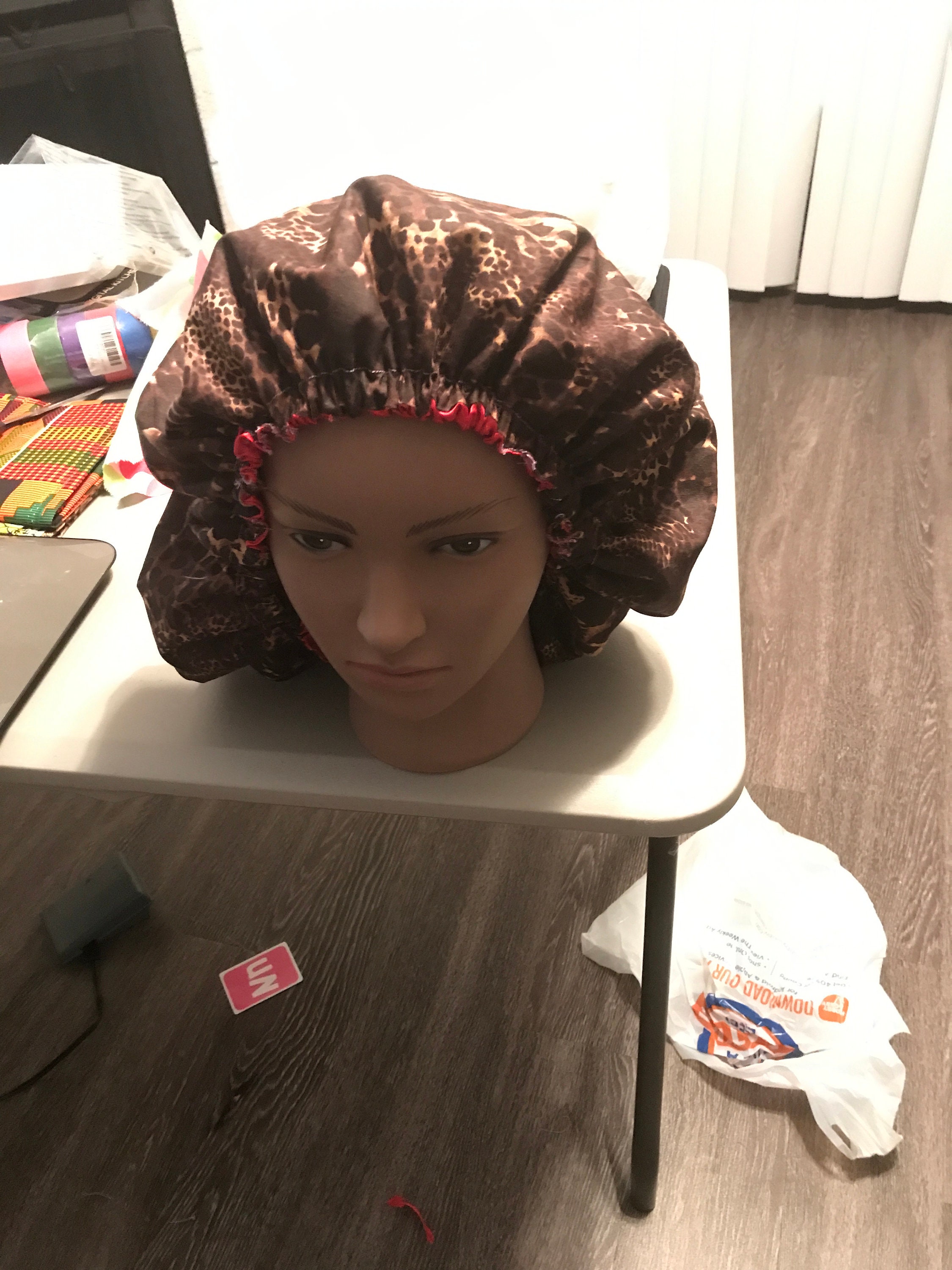 Cheetah Leopard XL Adult Size Bonnet - Etsy Sweden