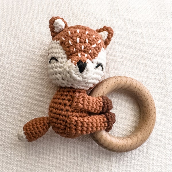 Wooden Baby Rattle - Etsy