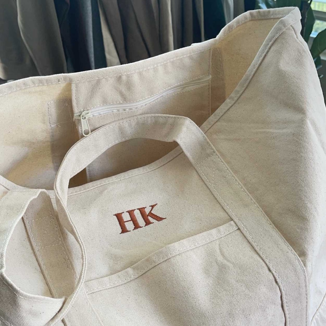 Personalized Beach, Tote Bag / Embroidered, Personalized, Custom, Name ...