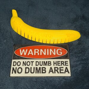 WARNING: DO NOT Dumb Area - Etsy