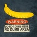 WARNING: DO NOT Dumb Area - Etsy