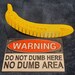 WARNING: DO NOT Dumb Area - Etsy