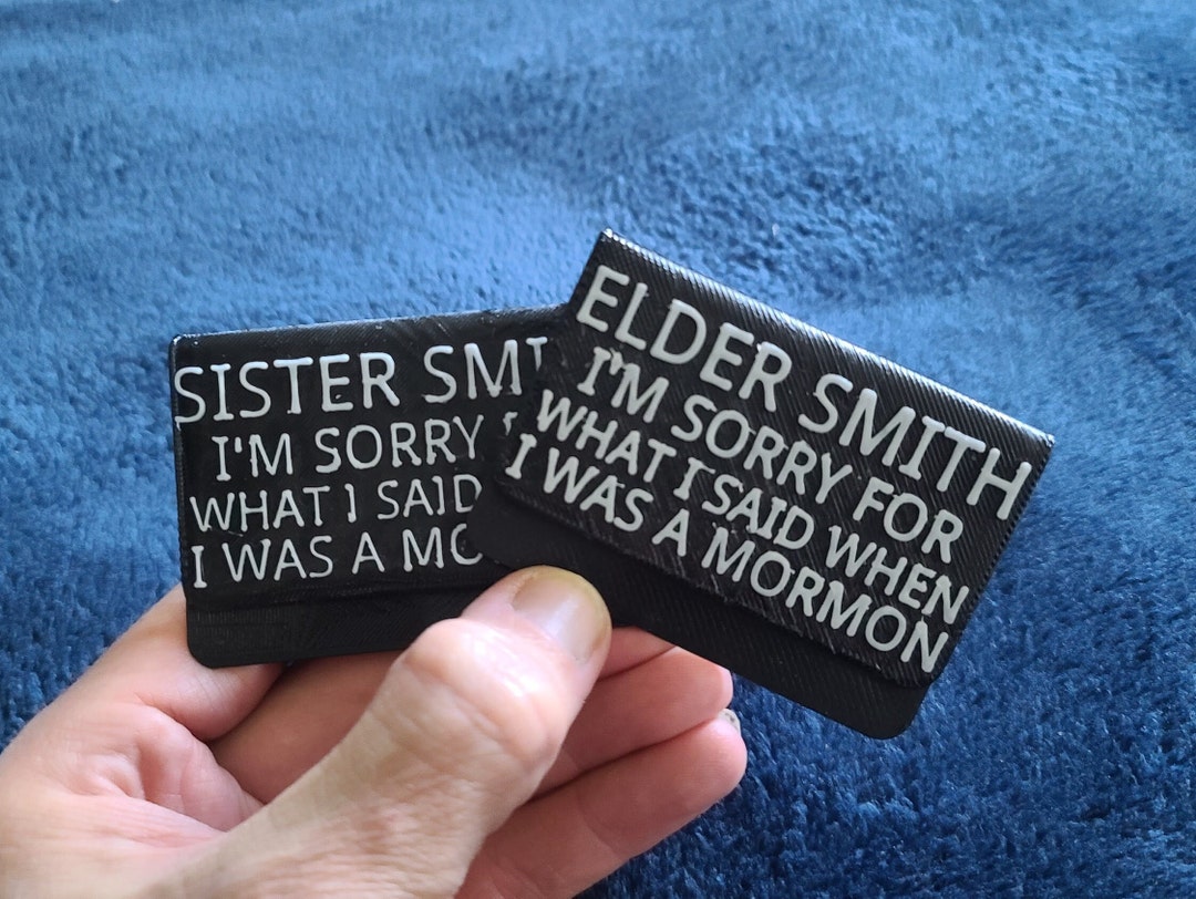 Mormon Missionary Style Name Badges - Etsy UK