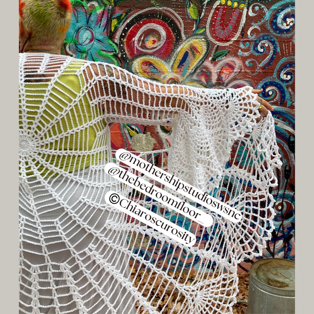 Arachne's Curse Coat | Spiderweb Mandala Duster Crochet Pattern (size 3 ...