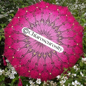Cherry Blossom Crochet Parasol Pattern—crochet Parasol Pattern—crochet ...