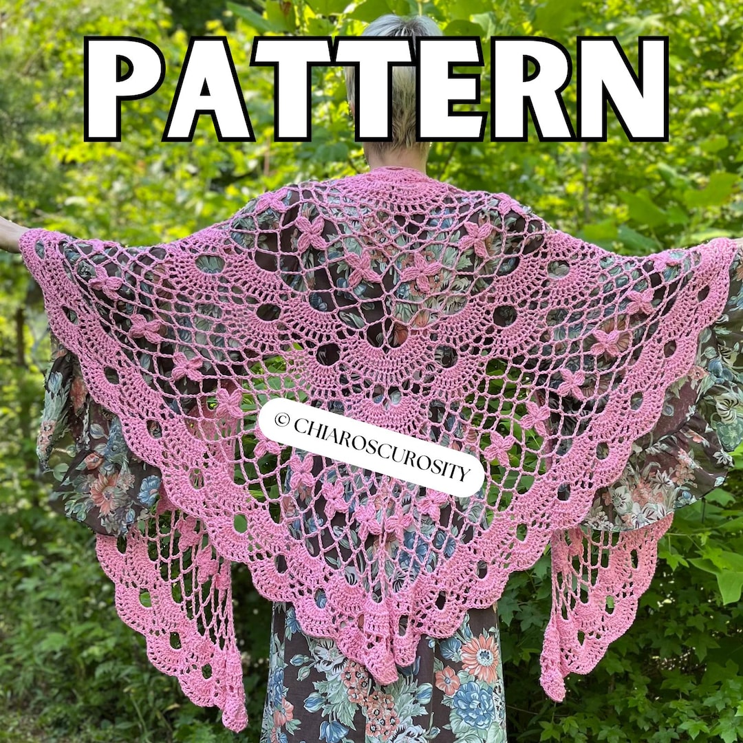 Viral Bloom Shawl Crochet Pattern - Etsy