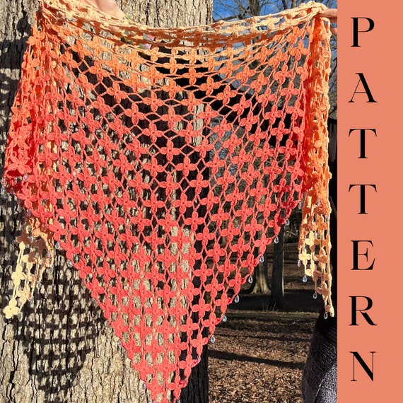 Easy Crochet Lace Shawl Free Pattern