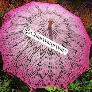 Cherry Blossom Crochet Parasol Pattern—crochet Parasol Pattern—crochet ...