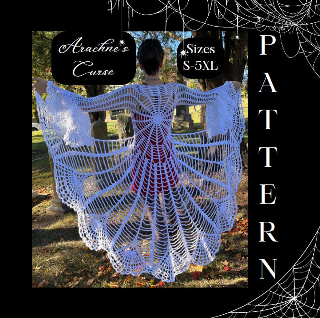 Buy Spiderweb Mandala Coat Crochet Pattern-halloween Duster-crochet ...