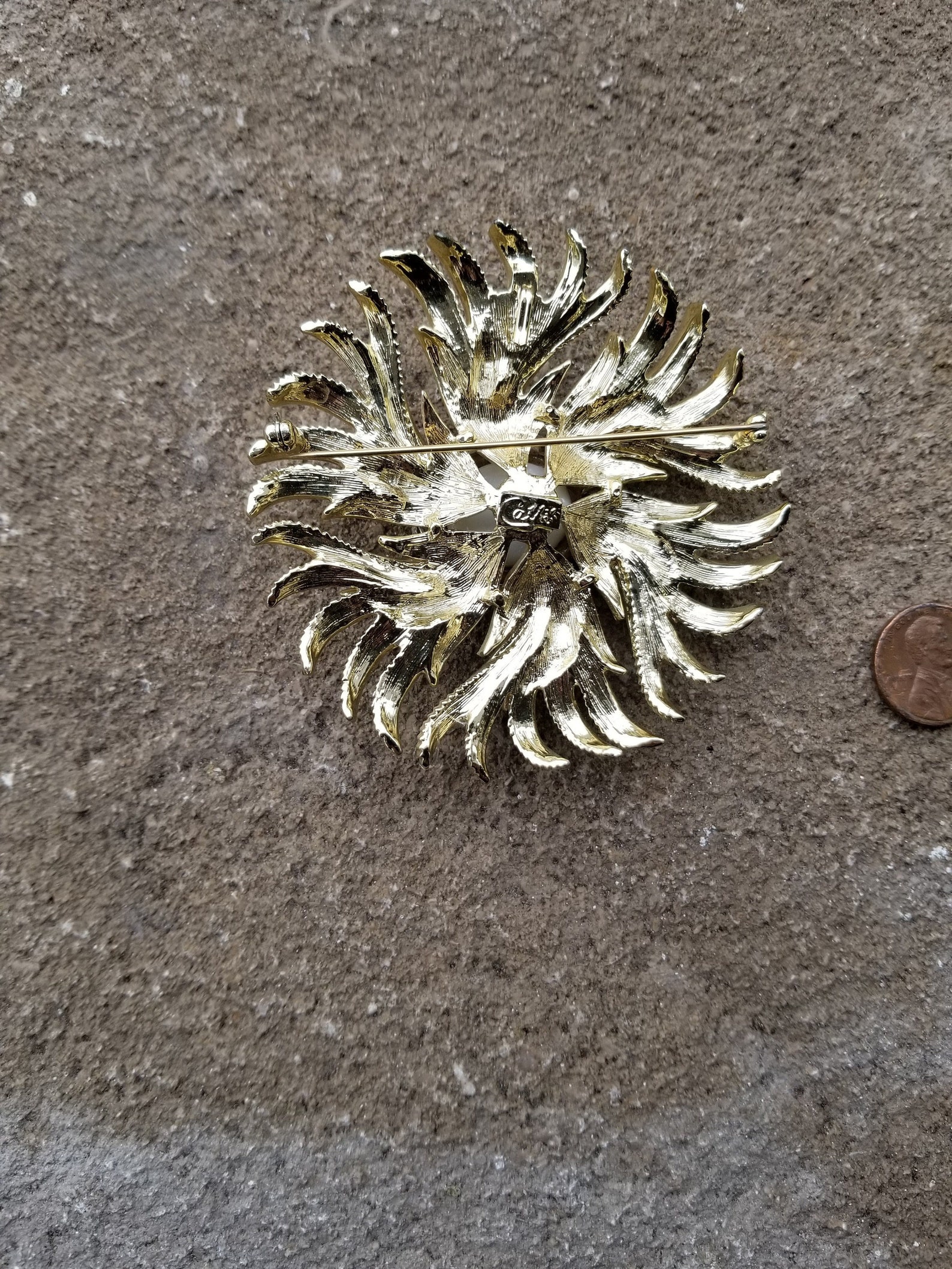 Galileo Wink - Vintage Brooch. Striking Mixed Media Art Pin. Statement ...