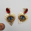 Sea Urchin Wink - Gold Tone Eyeball Brooch Pin With Hand Placed ...