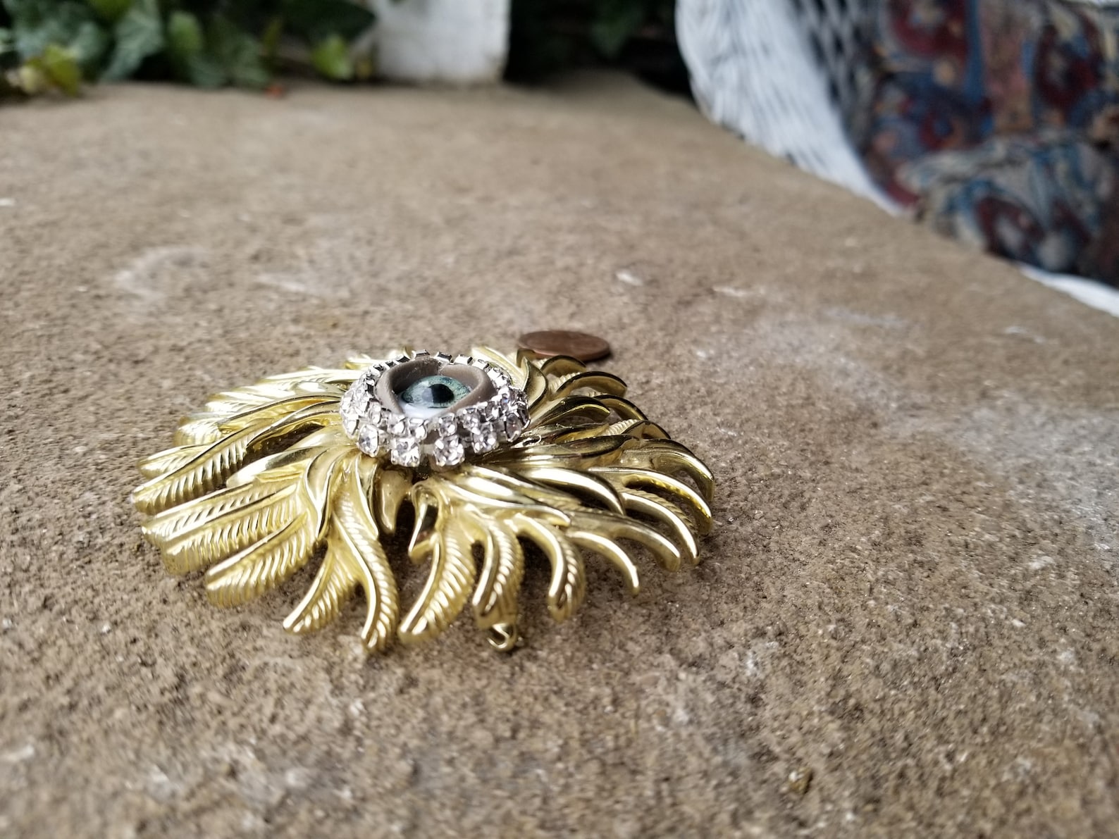 Galileo Wink - Vintage Brooch. Striking Mixed Media Art Pin. Statement ...