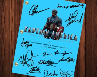 Captain America Script - Etsy