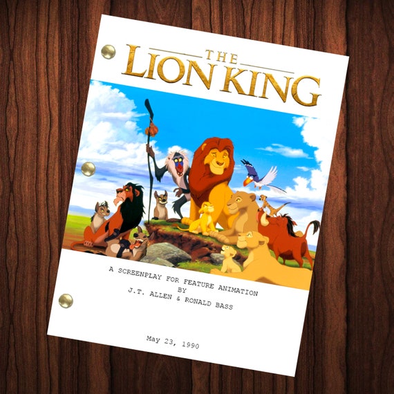 Art & Collectibles The Lion King Signed Film Movie Script Screenplay ...