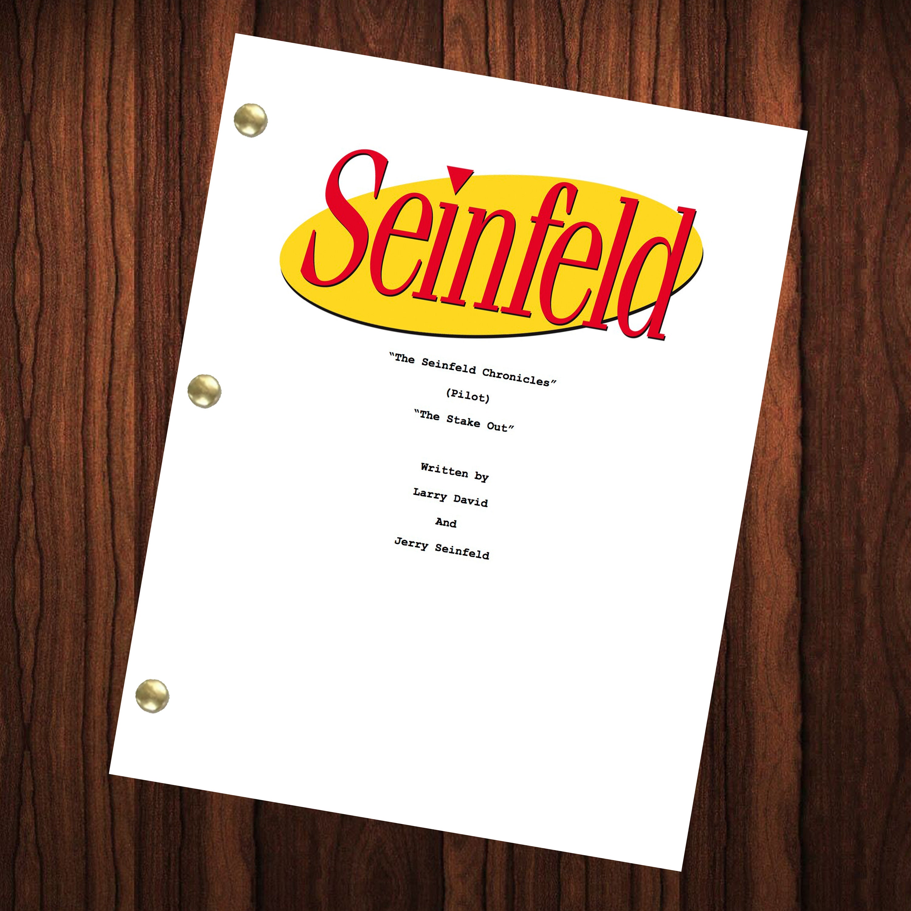 Seinfeld TV Show Script Pilot Episode Full Screenplay | Etsy